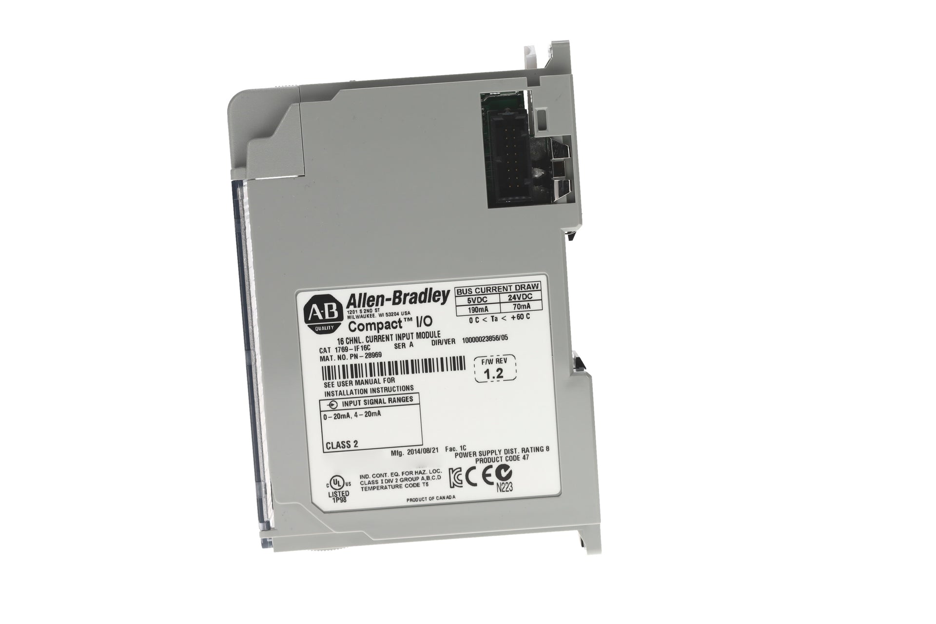 1769-IF16C | Allen-Bradley CompactLogix 16 Analog Current Input Module