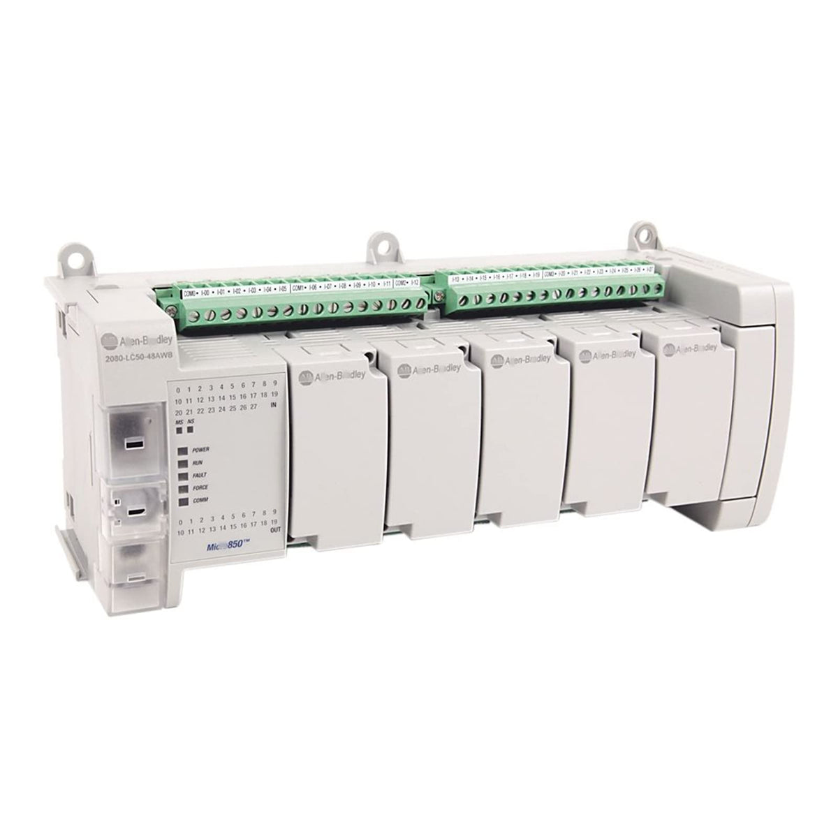 2080-LC50-48AWB | Allen-Bradley Micro850 Controller, 28 AC In, 20 Out
