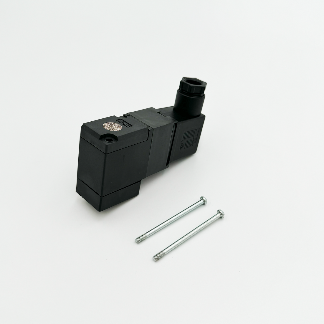 DC21-26V | SMC solenoid valve coil, 21–26V DC range, right-angle conne